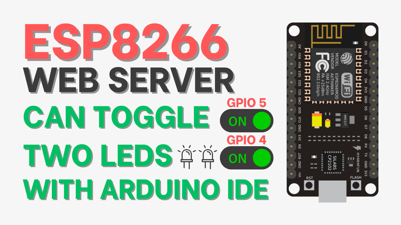 Build an ESP8266 Web Server using Arduino IDE Build an ESP8266 Web Server using Arduino IDE